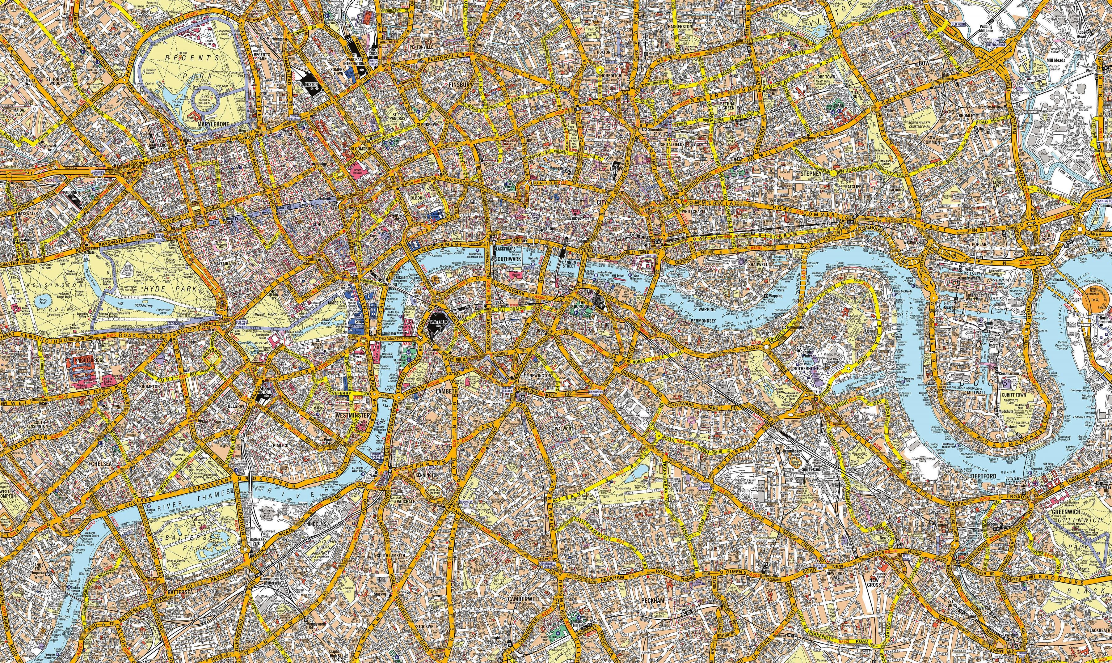 London street map - Gaten kart over London (England)